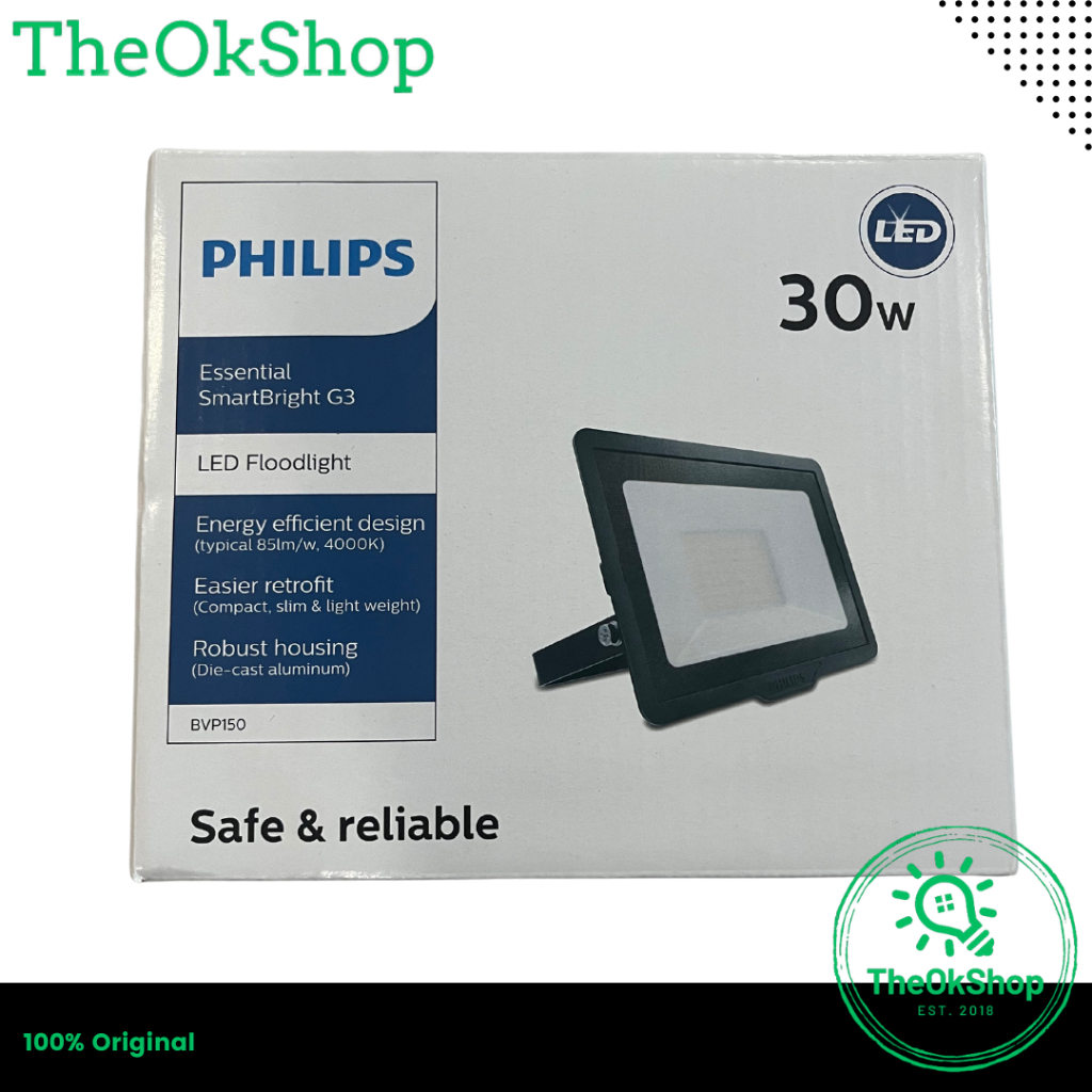 Jual Philips BVP150 Lampu Sorot LED 30W Flood Light 30 W Tembak 30 Watt | Shopee Indonesia