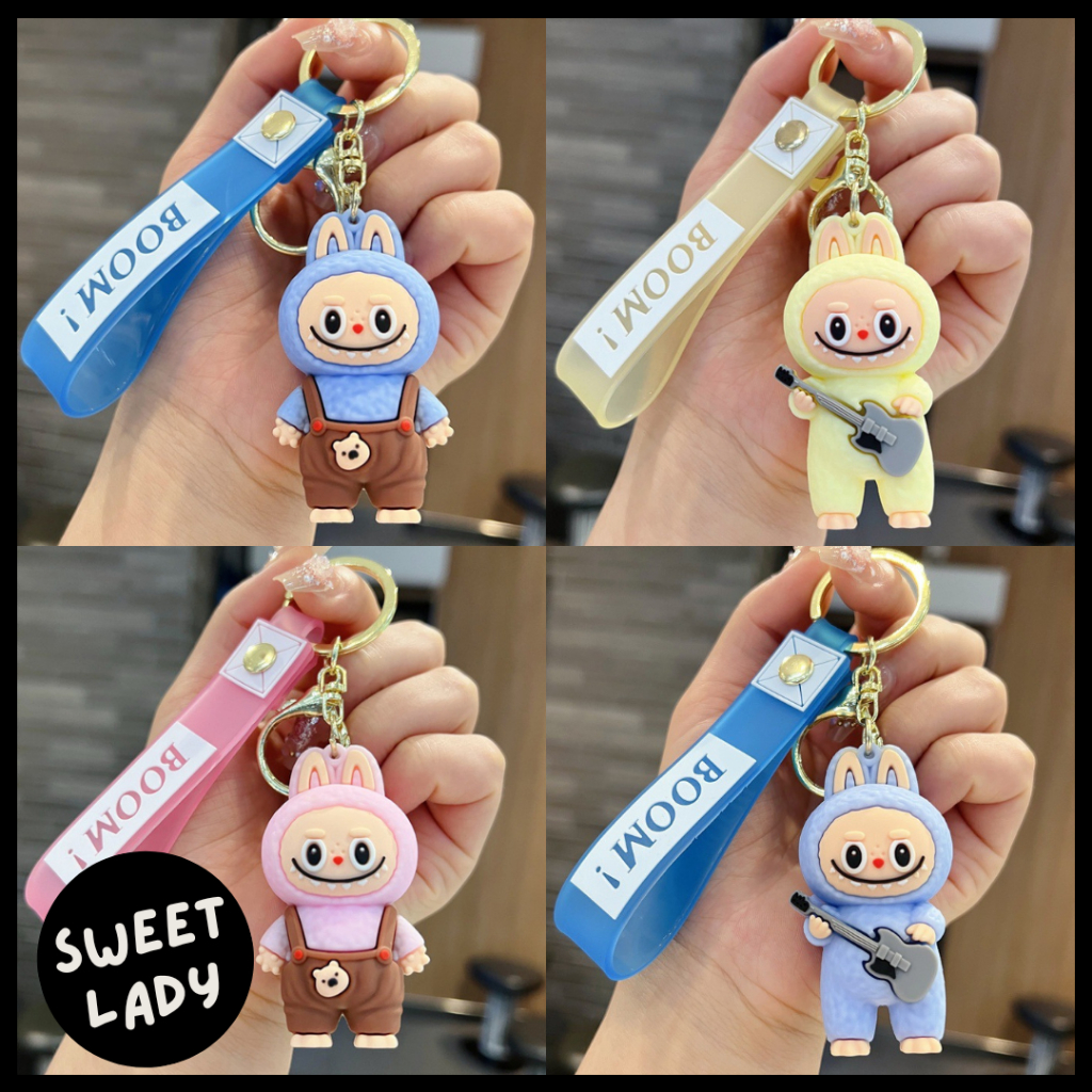 Jual Gantungan Tas Labubu Mini Gantungan Aksesoris Labubu Macaron ...