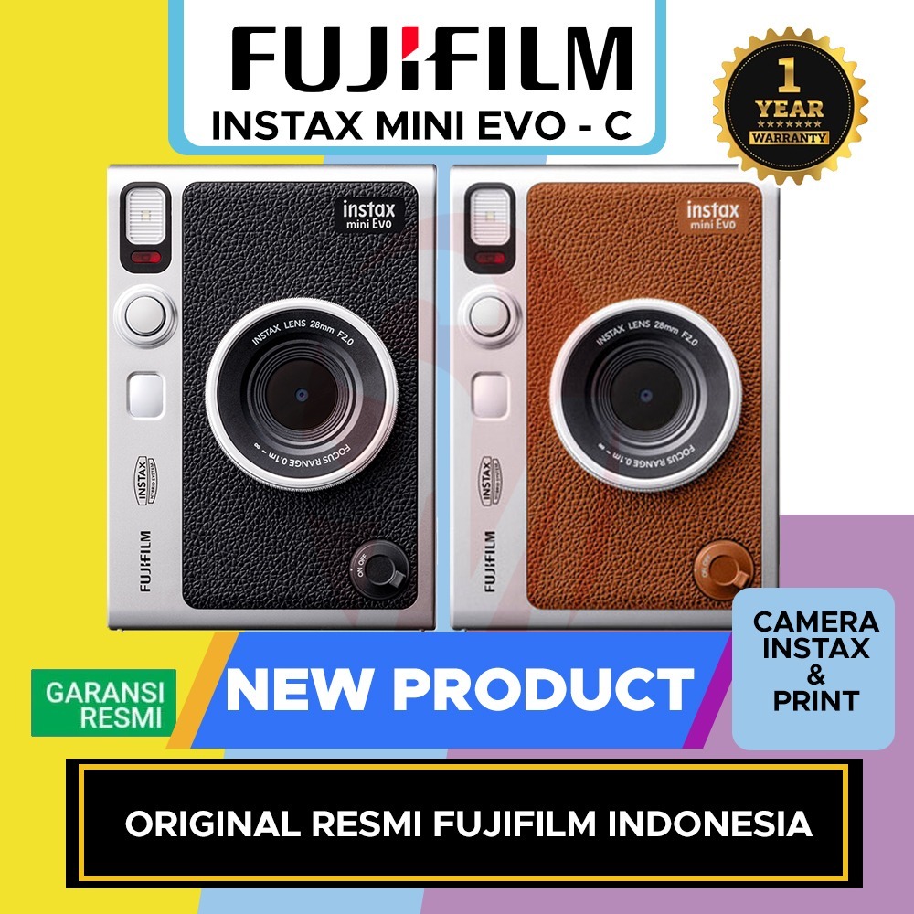 Jual FUJIFILM CAMERA INTAX MINI EVO | Shopee Indonesia