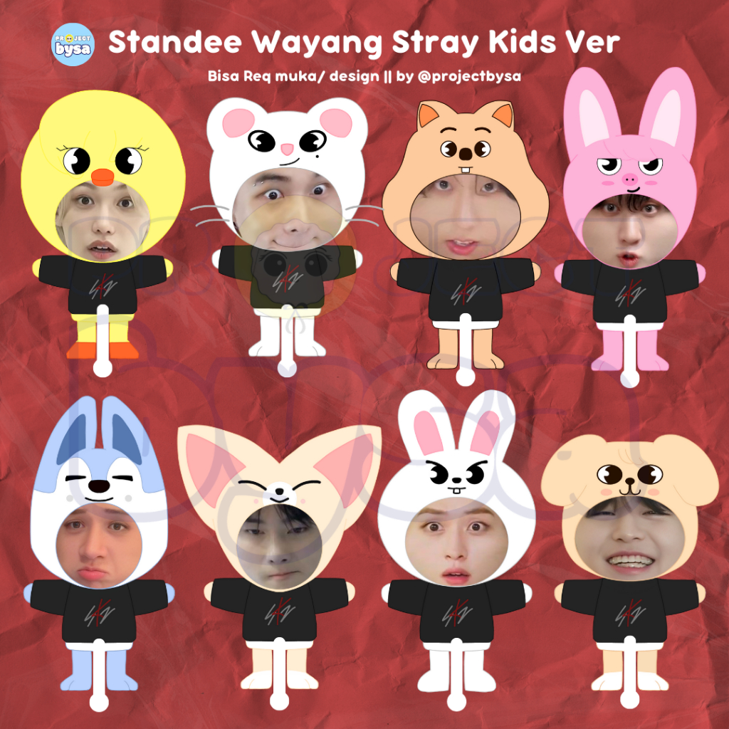 Jual Ready Stock Standee Wayang Stray Kids | SKZ standee for concert ...
