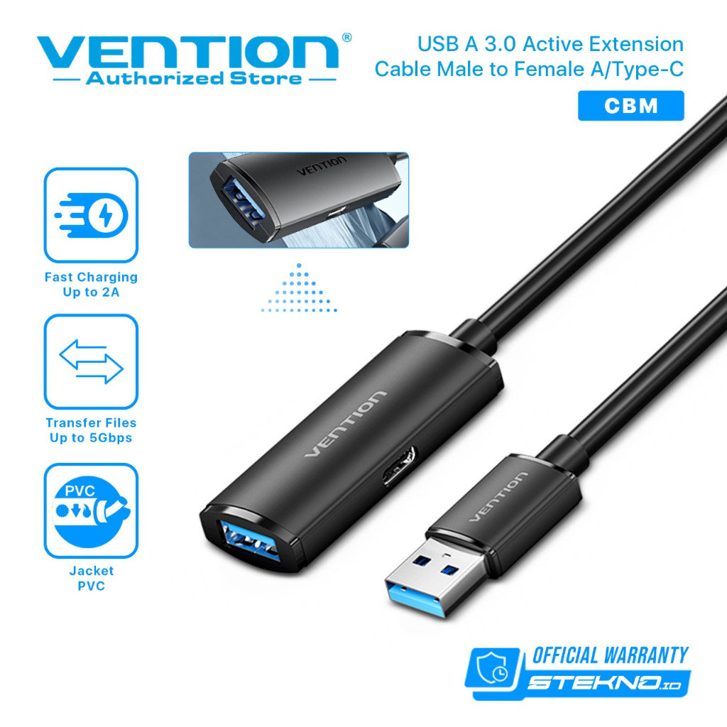 Jual Vention Kabel USB Extender Active Cable USB-A 2.0 3.0 Extension ...