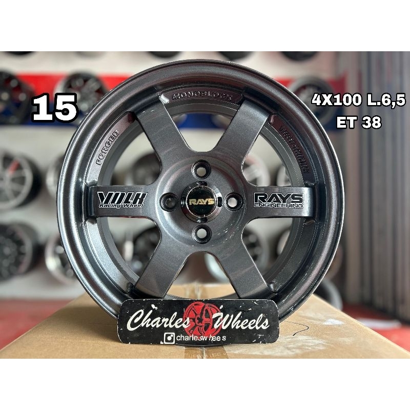 Jual VELG VOLK RAYS TE37 RING 15 | Shopee Indonesia