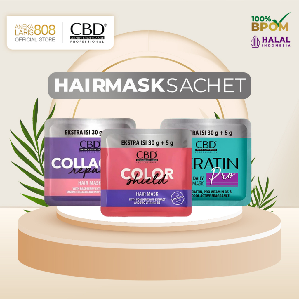 Jual CBD Professional Hair Mask SACHET - Masker Rambut Saset | Keratin ...