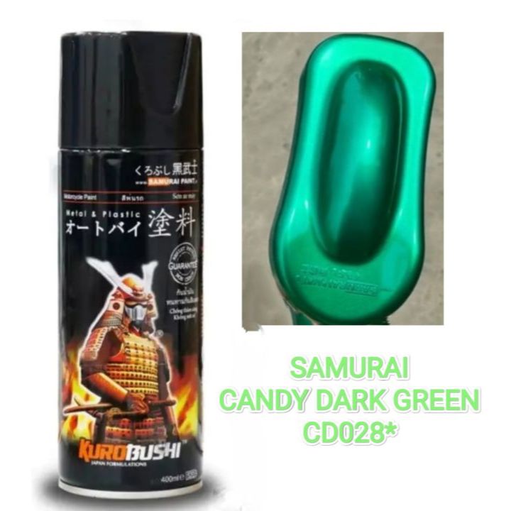 Jual Samurai Paint Candy Dark Green CD028* / Warna Candy Dark Green ...