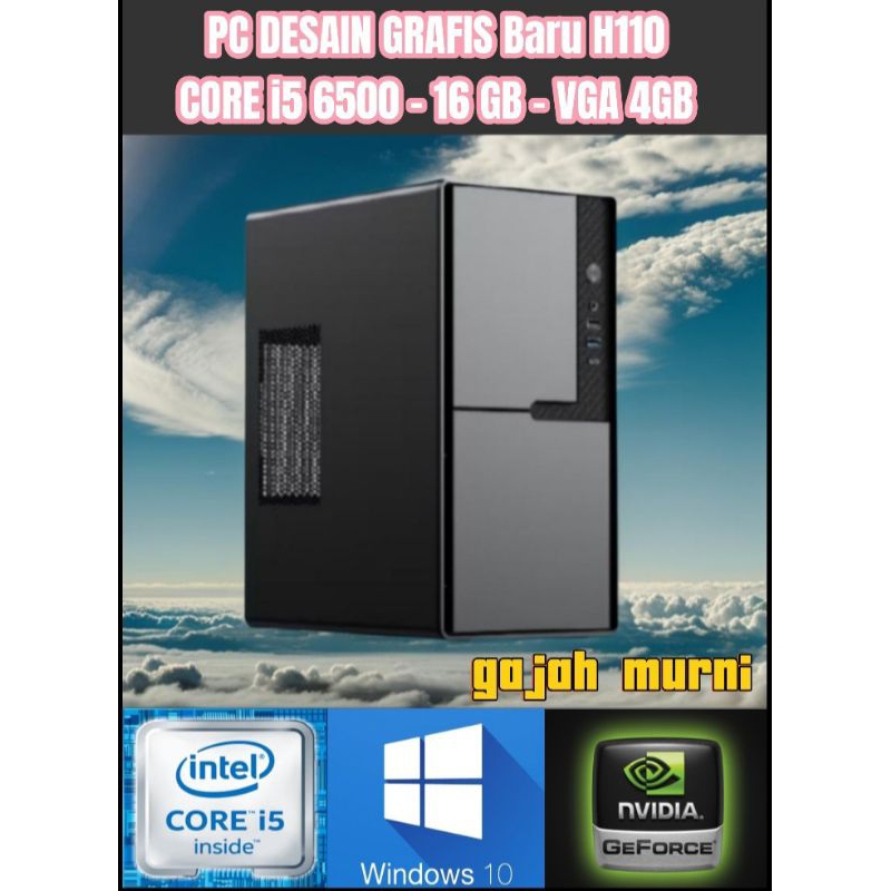 Jual CPU Core i5 Desain Editing - PC Rakitan i5 6600 / VGA 4GB / Ram 16 / SSD Baru | Shopee ...