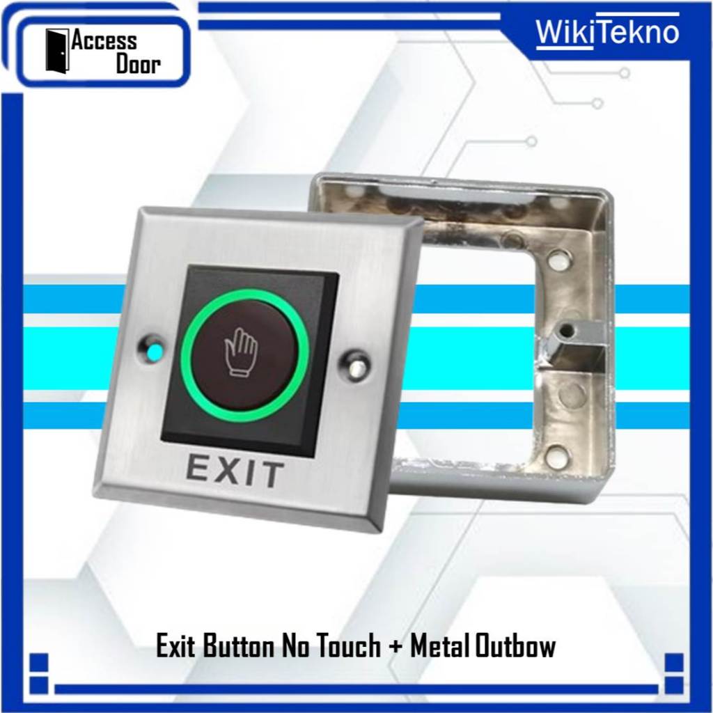 Jual No Touch Button Infrared + Outbow Plastic - Touchless Exit Button ...