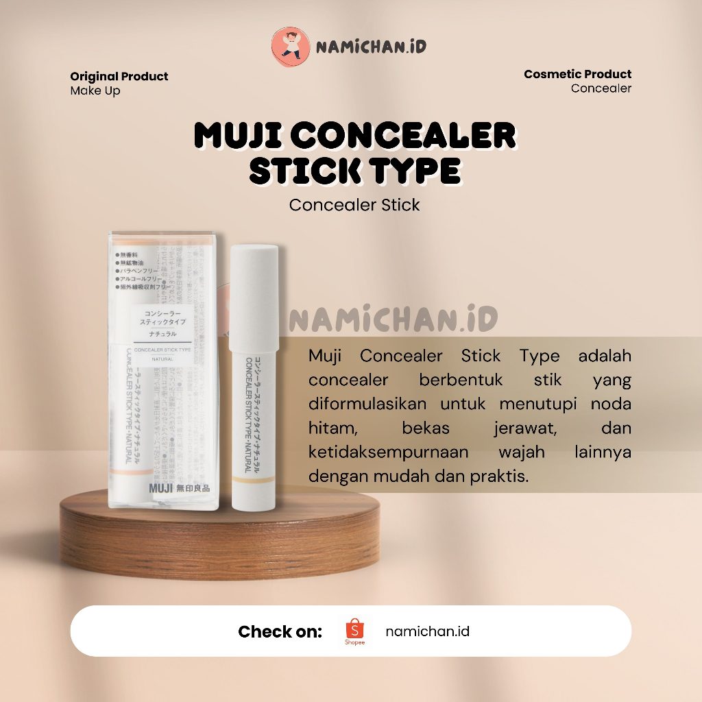 Jual [ PO Japan November 2024 ] MUJI Concealer stick type | Muji Original Jepang | Shopee Indonesia