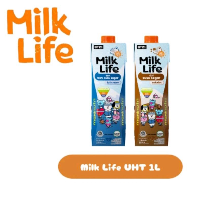 Jual (WAJIB BELI) MILK LIFE UHT SUSU 1L FULL CREAM COKELAT | Shopee ...
