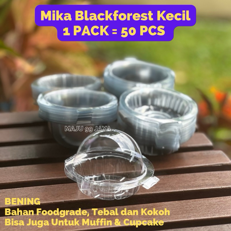 Jual (50 PCS) Mika Blackforest Kecil Mini Diameter 8,5 cm Tinggi 7 cm ...