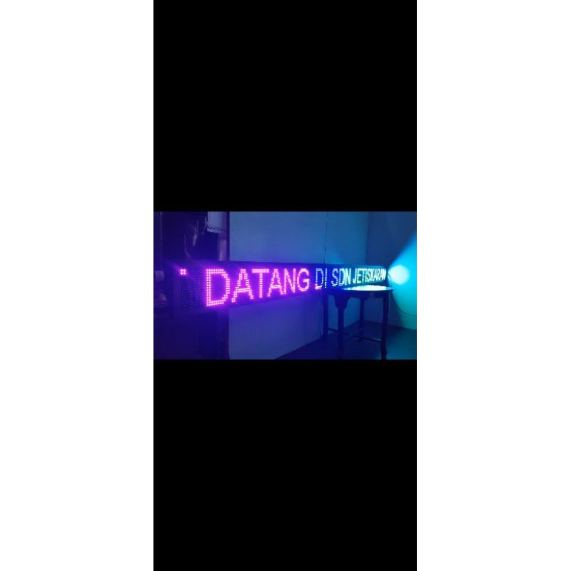 Jual Running text RGB ukuran 290cm x 20 cm outdoor 1 sisi | Shopee ...