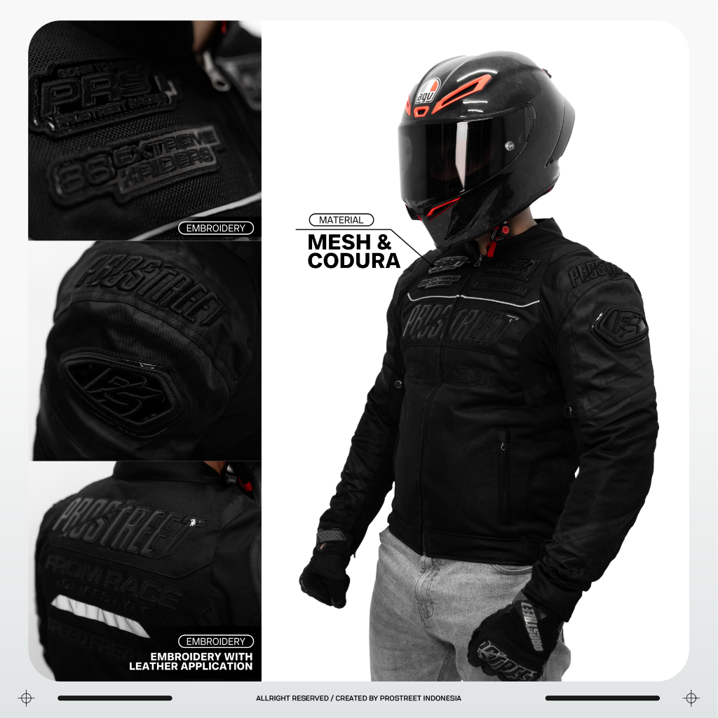Jual Jaket Mesh Prostreet Majestic Blvck | Shopee Indonesia
