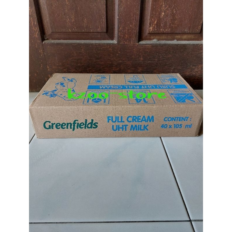 Jual Greenfields Susu UHT Full Cream 40 x 105 ML - Karton | Shopee Indonesia