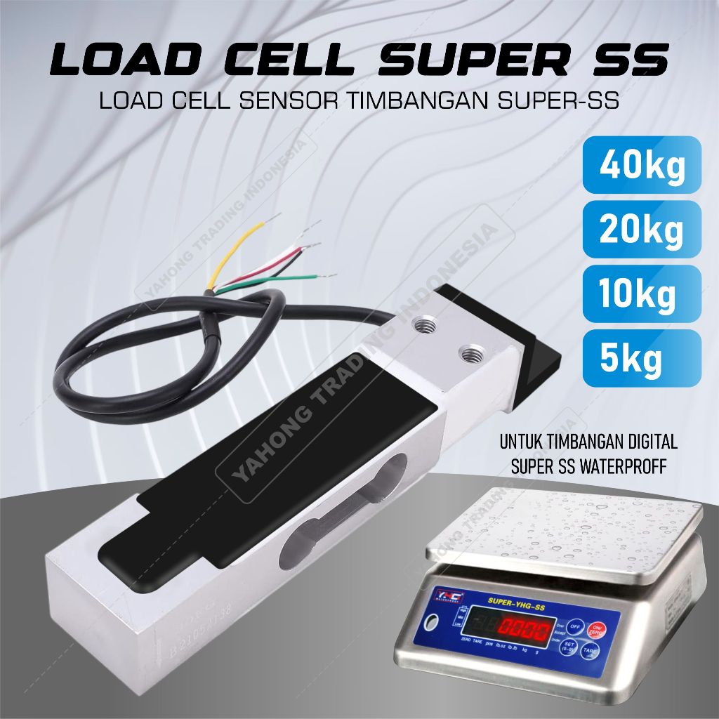 Jual Load Cell Loadcell 5kg 10kg 20kg 40kg SUPER SS Sensor Timbangan Digital | Shopee Indonesia
