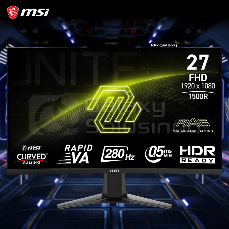 Jual MSI MAG 276CXF 27 Inch VA 0.5ms 280Hz FHD Gaming Monitor | Shopee Indonesia