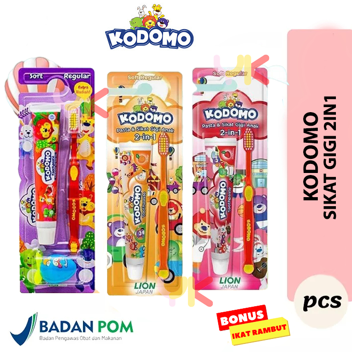 Jual Sikat Gigi Kodomo Toothbrush Toothpaste 2in1 Soft - Sikat Gigi + Pasta Gigi Random | Shopee ...