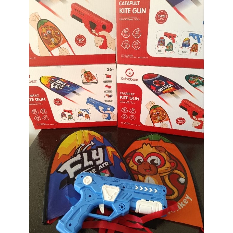 Jual Catapult Kite Gun - Ejection Aircraft - Mainan anak pistol tembak ...