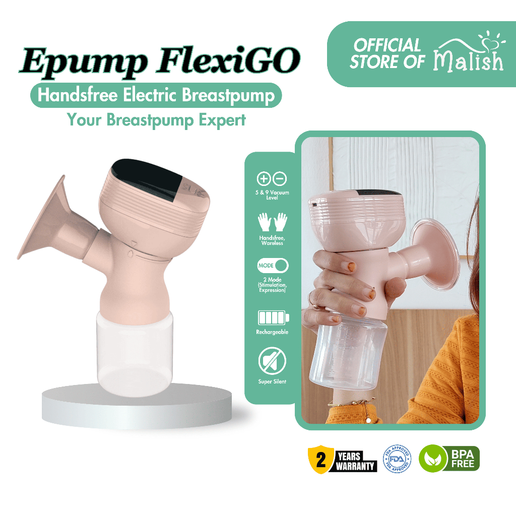 Jual Malish Flexigo Rechargeable Single Handsfree Breast Pump | Shopee ...