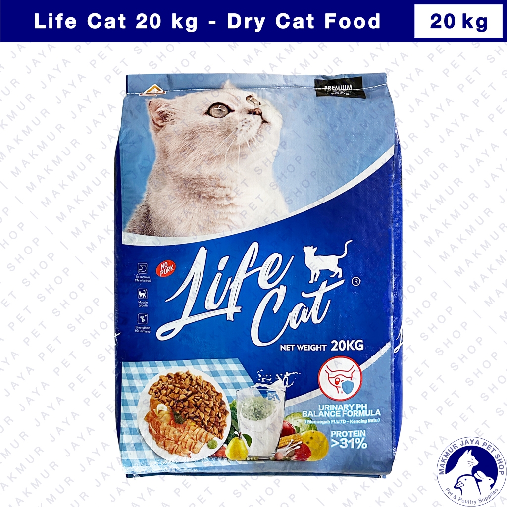 Jual Life Cat Dry Premium Cat Food 20 kg / Makanan Kucing Kering 20kg ...