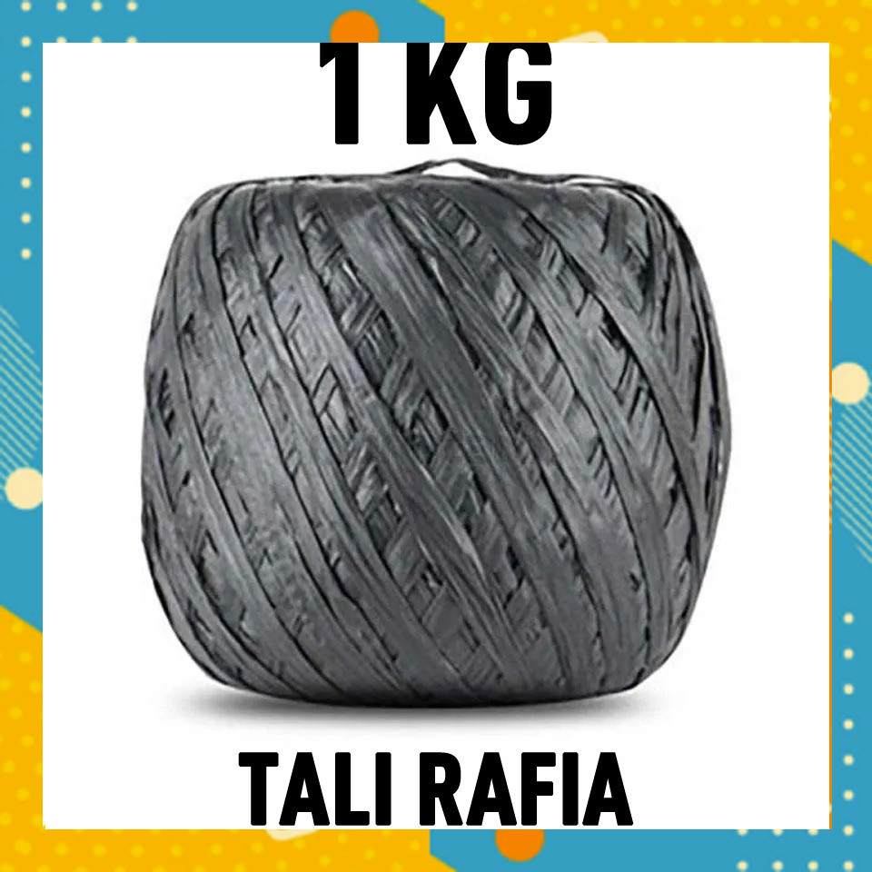 Jual Tali Rafia 1 Kg Rumput Jepang Ikat Barang Pesanan Paket Online ...