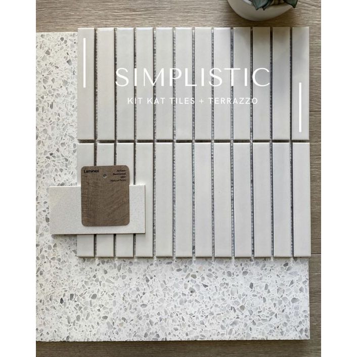 Jual Mosaik Keramik Putih Matt Glossy / Mosaic Dinding Backsplash Dapur ...