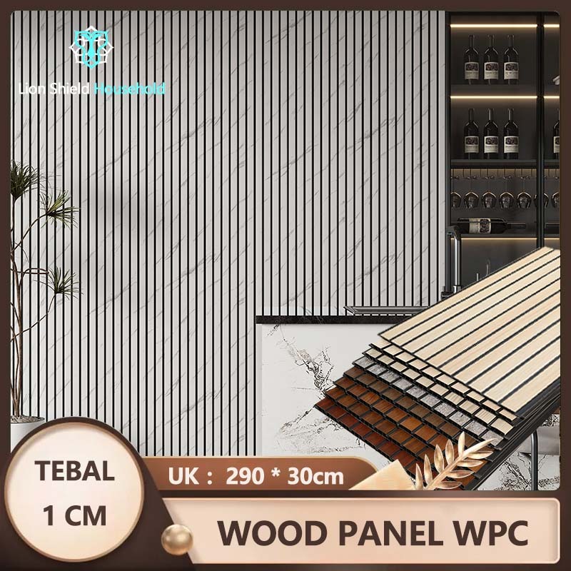 Jual Woodpanel Dekorasi Rumah Mewah Wallpanel 300x10mm 2.9Meter Composite Echo Wood / Wood Panel ...