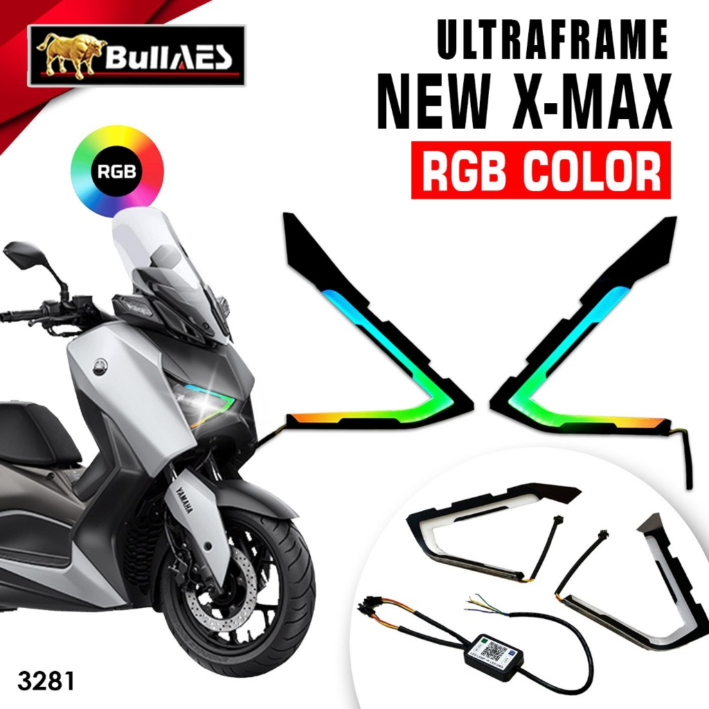 Jual Ultraframe PNP Motor XMAX NEW Slim Frame RGB 210 Mode Merk AES ...