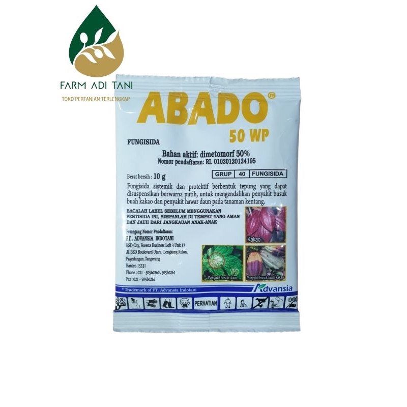 Jual ABADO 50 WP - 10 gr / Fungisida atasi penyakit busuk buah | Shopee ...