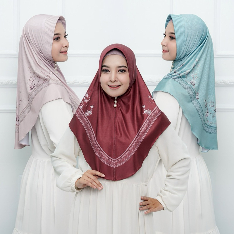 Jual HIJAB BERGO INSTAN MOTIF SUBLIM PREMIUM/BERGO MOTIF PRINTING ...
