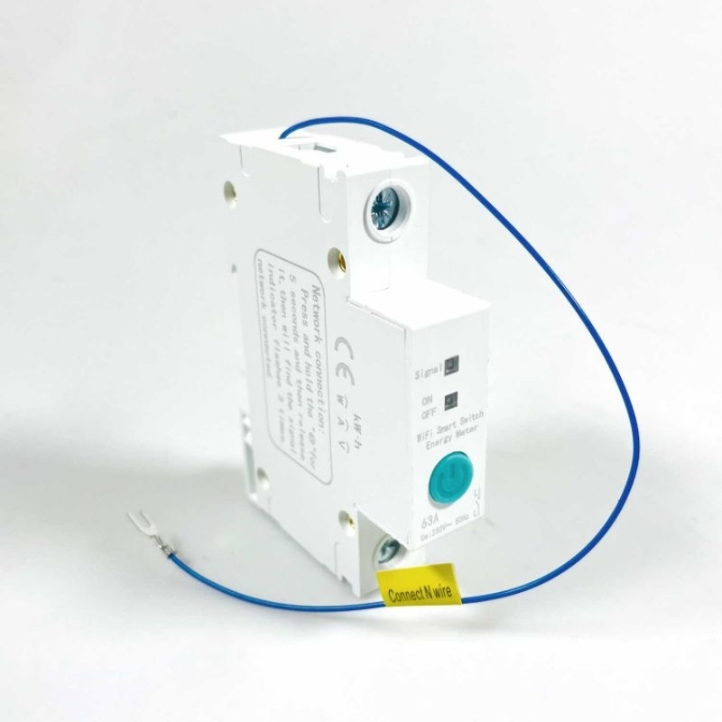 Jual KWH meter iot smart breaker switch wireless home automation Din ...