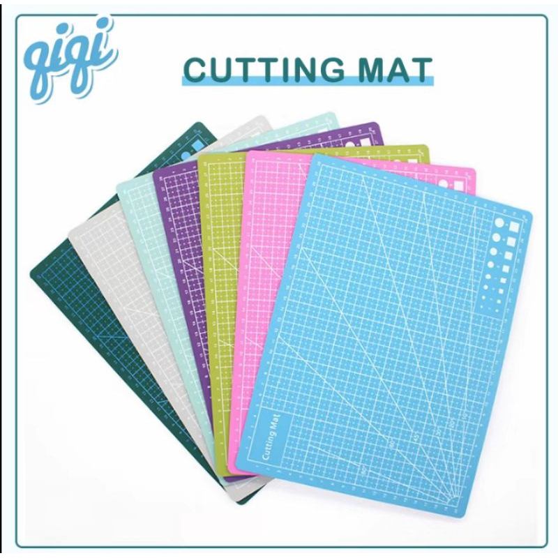 Jual PVC Cutting mat A4 Dua sisi Alat DIY/Alas potong ukuran A4 PVC Cutting mat Cutting pad ...
