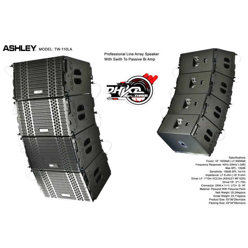 Jual SPEAKER LINE ARRAY ASHLEY TW 110LA ORIGINAL / SPEAKER ASHLEY TW-110 LA ashley / Speaker ...