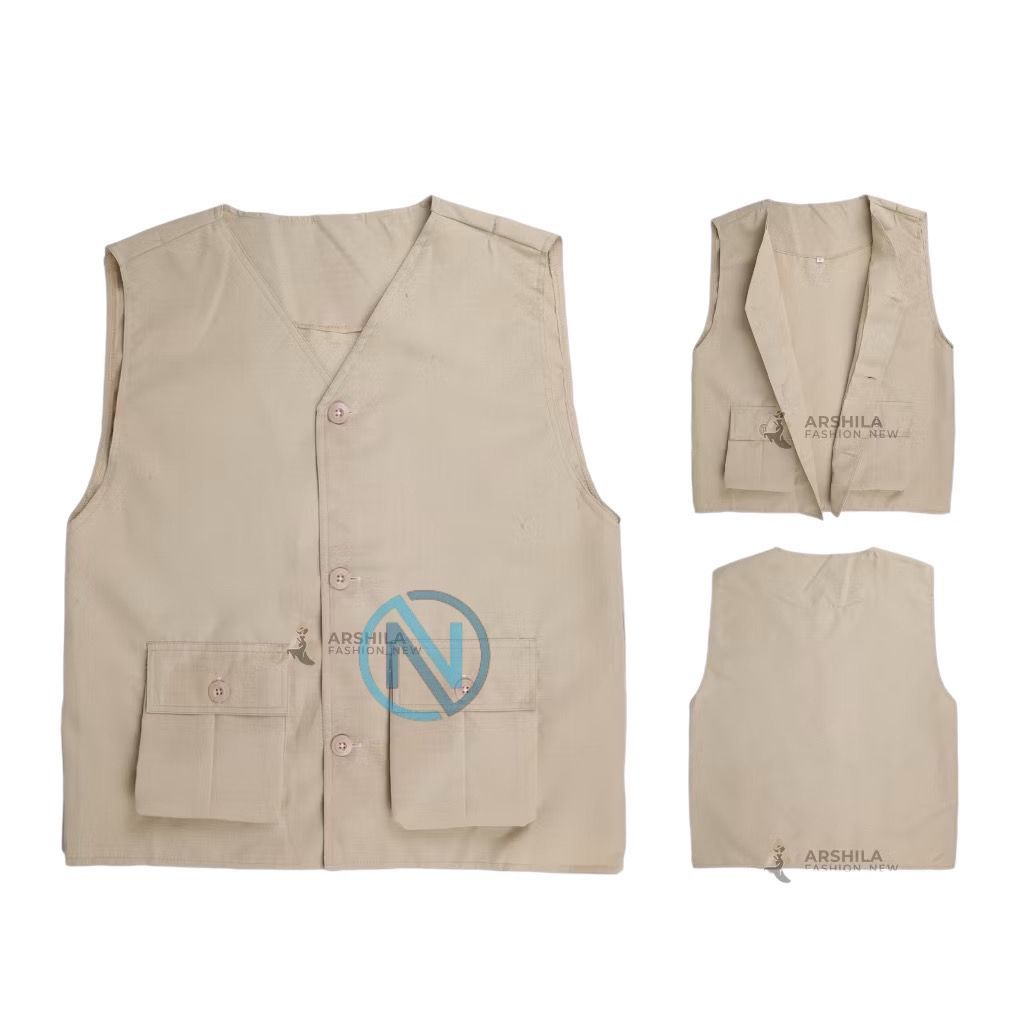 Jual Rompi Dewasa Lapangan Cargo Kancing / Vest Cargo Kancing RMPD04 ...