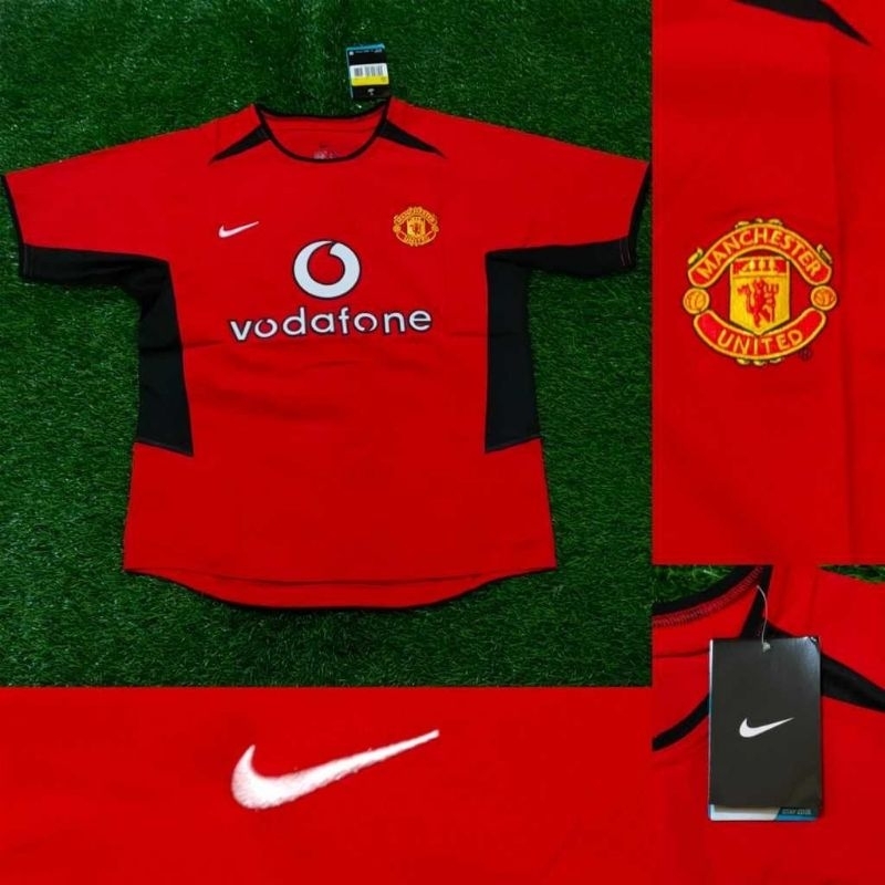 Jual JERSEY RETRO MAN UNITED MU HOME 2003 2004 03 04 VODAFONE GO ...