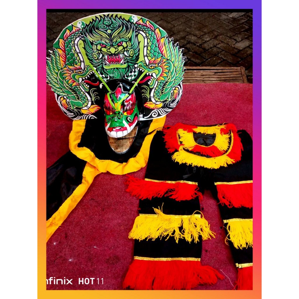 Jual Barongan jamang jumbo sponnss Setelan Kaos Reog dan Celana Barong ...