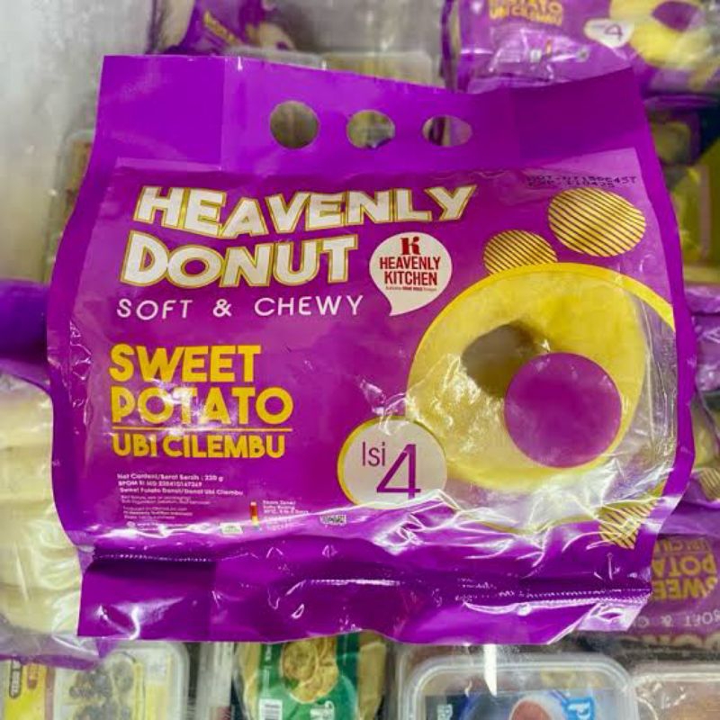 Jual Heavenly Donut Sweet Potato / Donat Ubi Cilembu isi 4 (Frozen Food ...