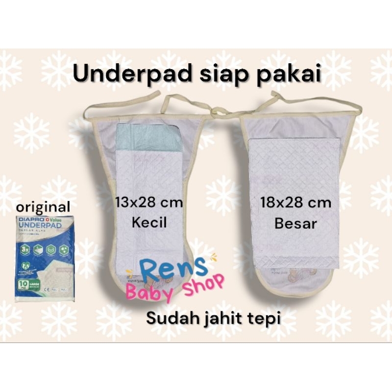 Jual Underpad diapro 10 lembar potong alas ompol popok kain bayi baru ...