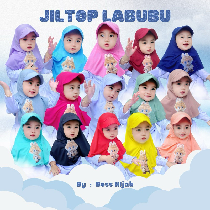 Jual Hijab topi anak labubu usia 0 6 bulan 1 2 3 4 sampai 5 tahun ...