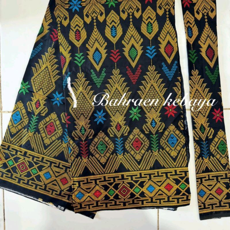 Jual Kain Songket dan Slendang Print Motif Sasak Bahan Katun untuk ...