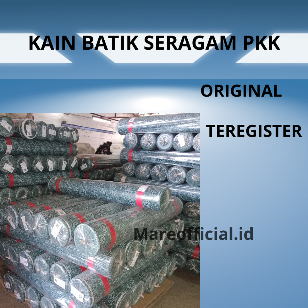 Jual Bahan/Kain batik motif seragam PKK original tradisional teregister ...