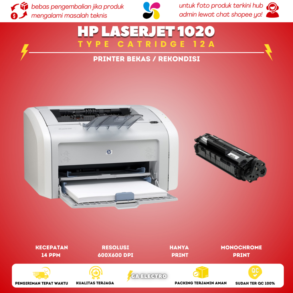 Jual printer hp laserjet 1020 full toner | Shopee Indonesia