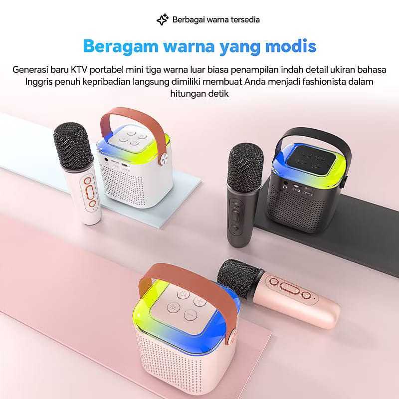 Jual Bluetooth Mini Speaker Karaoke Speaker Portable MIC Bluetooth MP3 ...