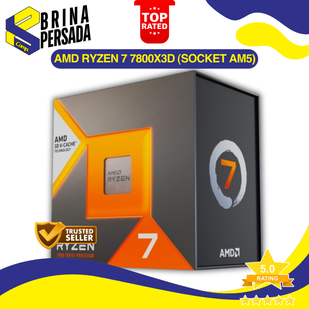 Jual AMD RYZEN 7 7800X3D (Socket AM5) | Shopee Indonesia