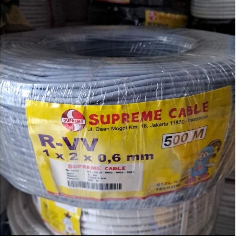 Jual Supreme Kabel Telepon RVV 1x2x0.6mm 500M | Shopee Indonesia