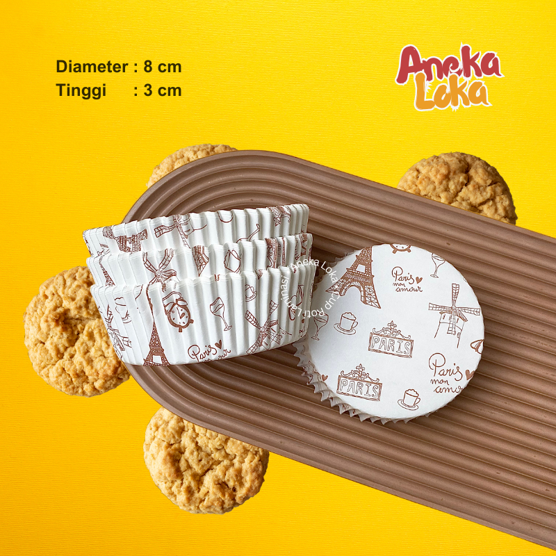 Jual Cup Roti Laminasi DM 8cm Bulat Paris 200 Pcs | Shopee Indonesia