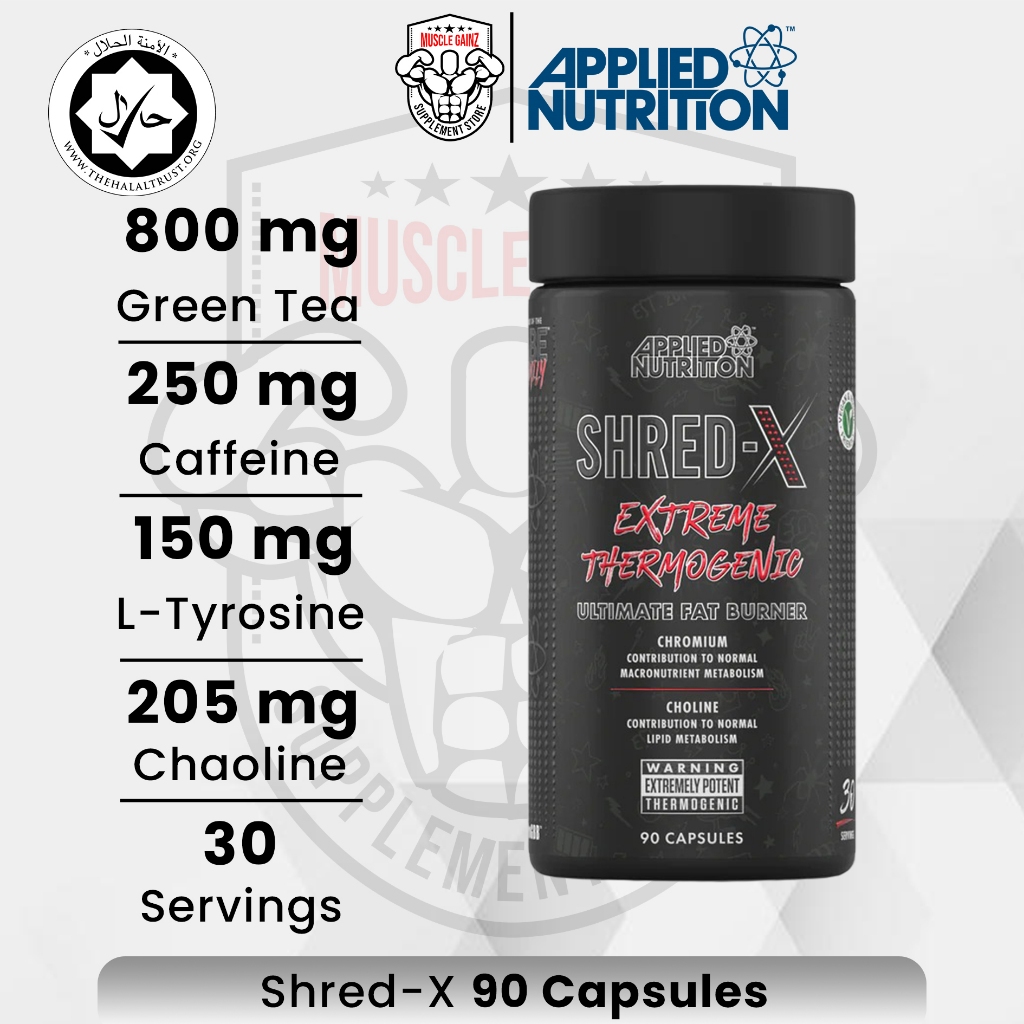 Jual Applied Nutrition Shred X 90 Capsul Ultimate Fatburner Fat Burn Pembakar Lemak Preworkout ...