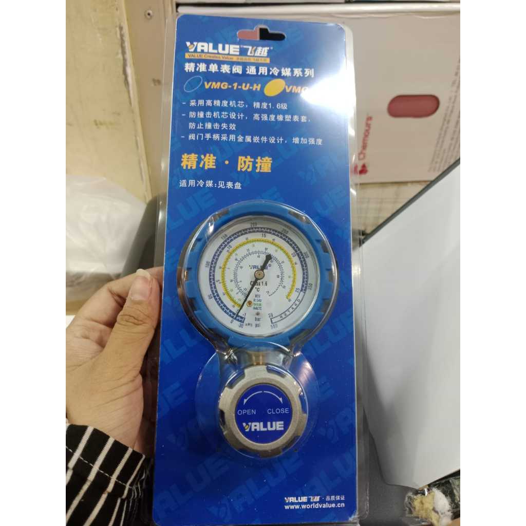 Jual Testing manifold single r410 r32 r22 single merk value TESTING ...