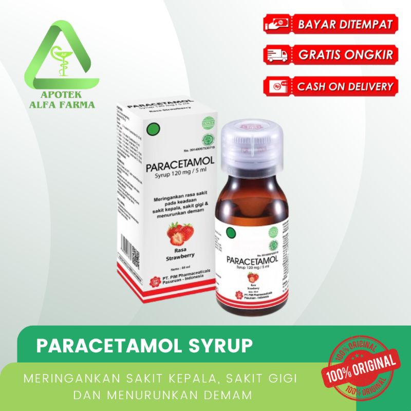Jual PARACETAMOL PIM 120MG/5ML SIRUP 60ML | Shopee Indonesia