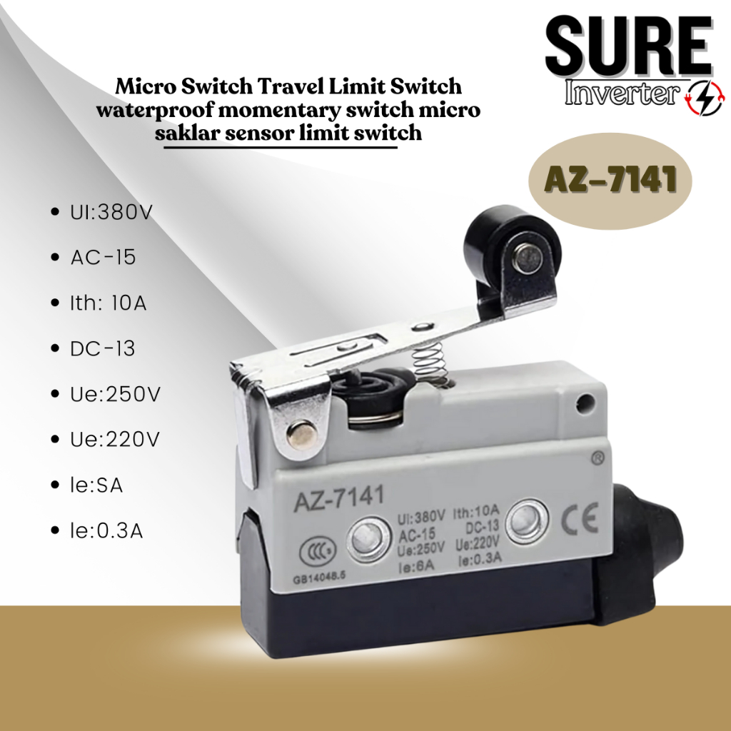 Jual Limit switch Micro Switch Travel Limit Switch micro saklar sensor limit switch AZ-7141 1NO ...