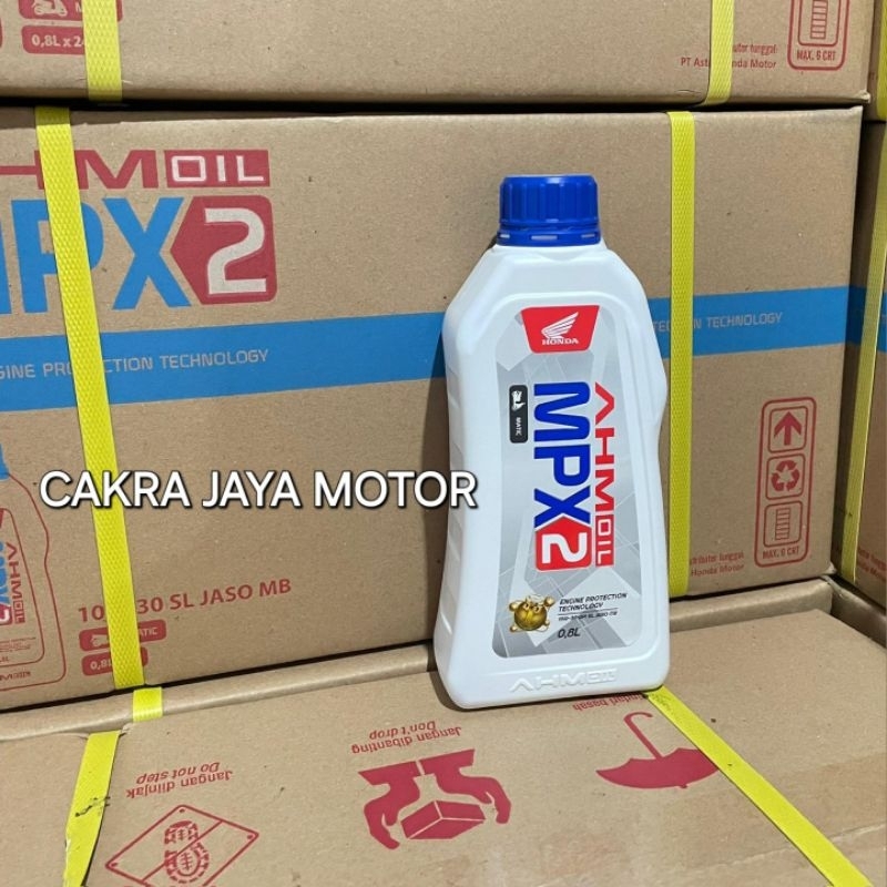 Jual 1 DUS = 24 Botol Oli AHM MPX2 10W-30 800ml | Shopee Indonesia