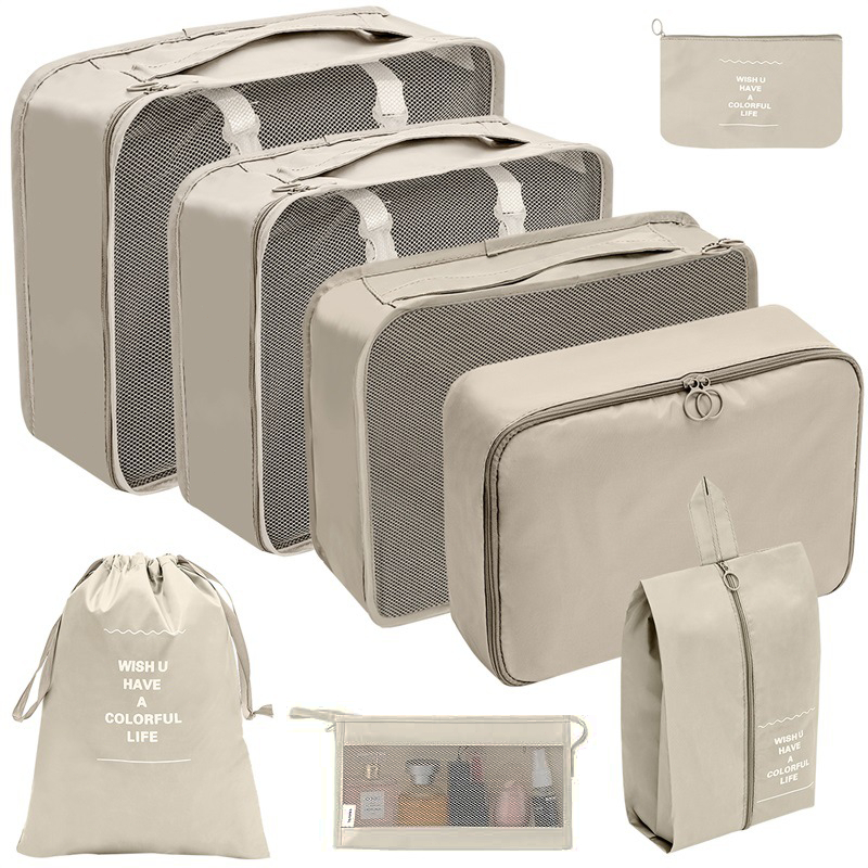 Jual 7/8 Pcs Set Travel Bag Organizer Bag Travel Pouch Tas Travel Tas ...